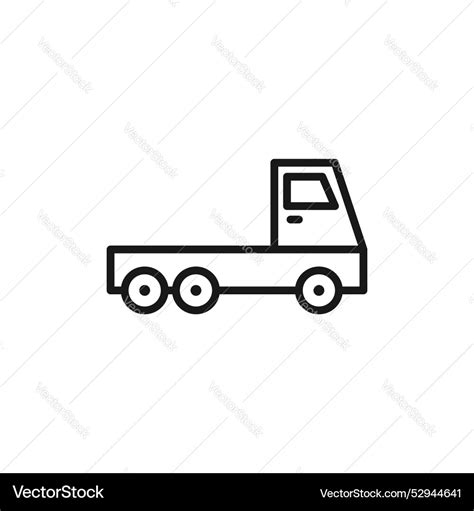 Truck Container Empty Icon Royalty Free Vector Image