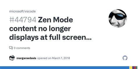 Zen Mode Content No Longer Displays At Full Screen Width Issue Microsoft Vscode GitHub