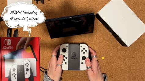 Asmr Nintendo Switch Oled Unboxing Whispering Youtube