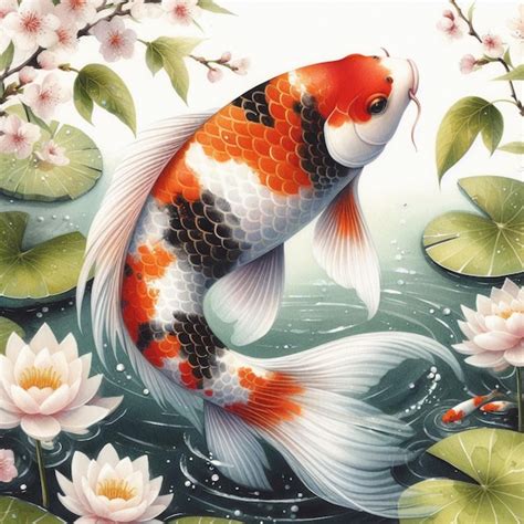 Premium Vector Koi Fish Illustration