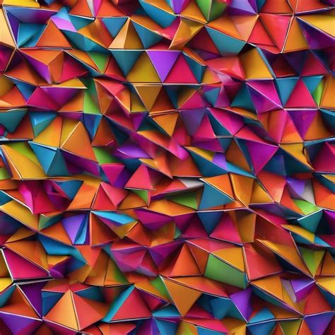 Premium Photo 3d Triangle Wireframe Abstract Background In 2d Perspective