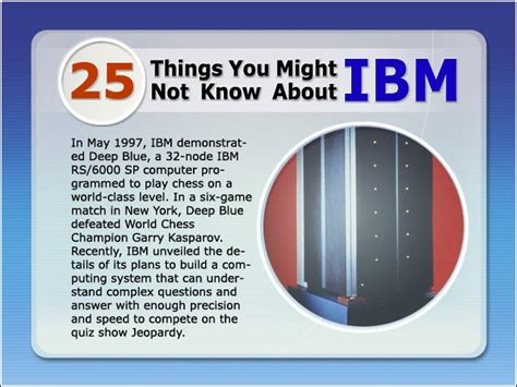 25 Things You Might Not Know About IBM Application Development News Reviews EWeek Com