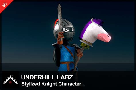 Stylized Knight Character 3d Characters Unity Asset Store