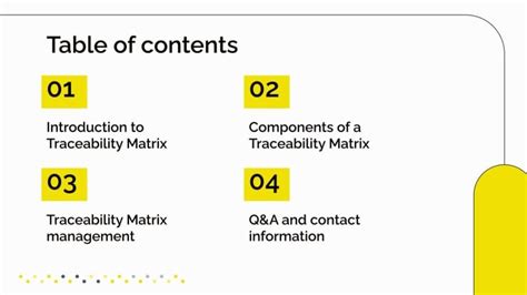 Traceability Matrix Google Slides And PPT Traceability Matrix Google Slides And PPT
