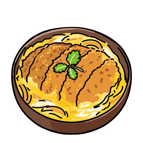 カツ丼のイラスト（途中です）｜rmia