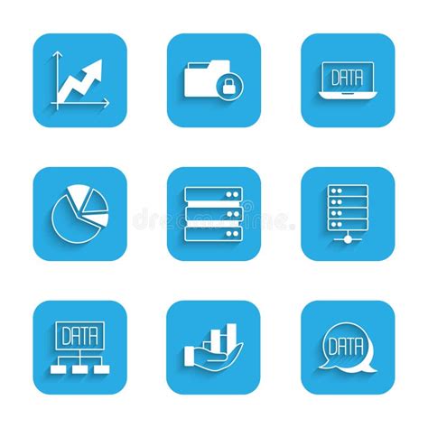 Set Server Pie Chart Infographic Data Analysis And Financial Growth