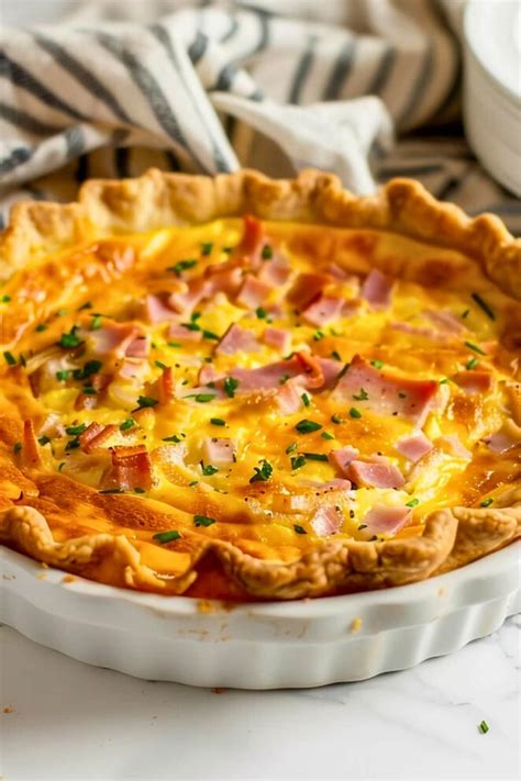 Easy Ham And Cheese Quiche Insanely Good