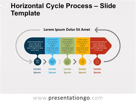 8 Step Horizontal Process Diagram Design For Powerpoint Slidemodel