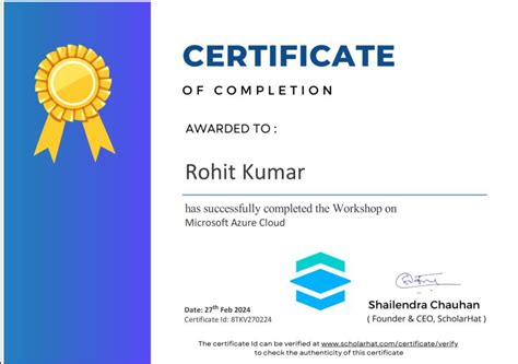 Rohit Kumar On Linkedin Microsoft Azureworkshop Cloudcomputing Scholarhat