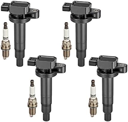 Amazon.com: ECCPP UF316 4 ignition coils with 4 iridium Spark Plugs for ...