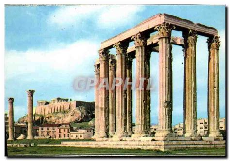 Carte Postale Moderne Athenes Le Temple De Jupiter Olympe Manuscript Paper Collectible