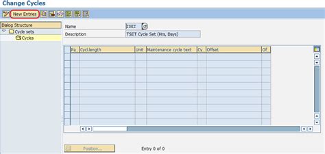 Sap Pm How To Create Cycle Sets In Sap