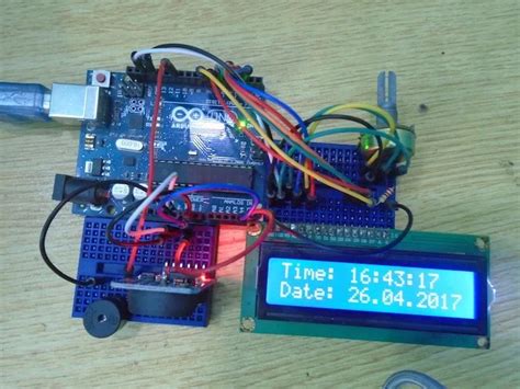 Alarm Clock Using Arduino Circuit Diagram