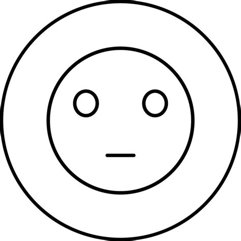 Neutral Face Vector Icon 32221926 Vector Art At Vecteezy