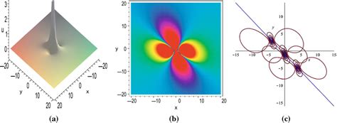 color online plots of the lump solution by choosing suitable