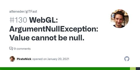 Webgl Argumentnullexception Value Cannot Be Null · Issue 130