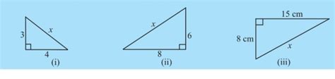 find the unknown length x in the following figures fig 6 29