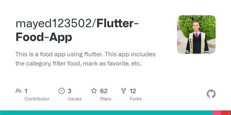 GitHub Mayed Flutter Food App This Is A Food App Using Flutter This App Includes The
