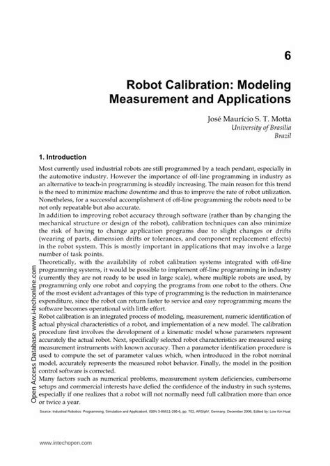 pdf 6 robot calibration modeling measurement and applicationscdn