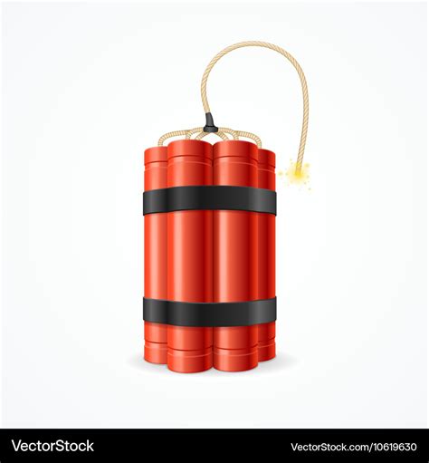 Detonate Dynamite Bomb Royalty Free Vector Image