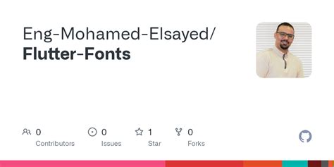 Github Eng Mohamed Elsayedflutter Fonts