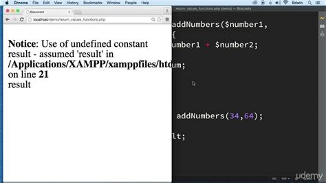 3 Return Values From Functions Custom Function Php Course Become
