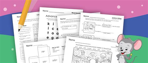 Second Grade Vocabulary Words Worksheets Abcmouse