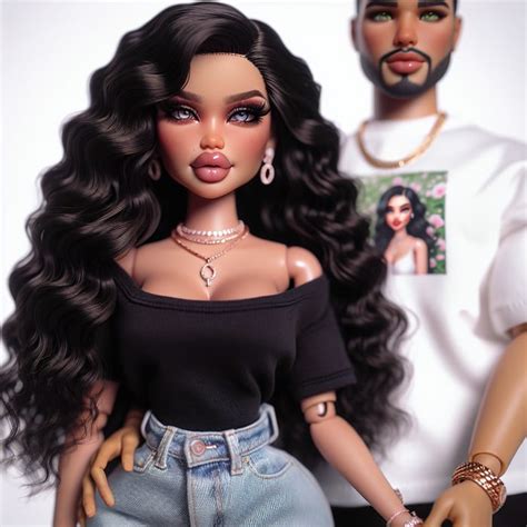 Stunning Bratz Doll Inspired Figure Curvy Caucasian Woman And Latino
