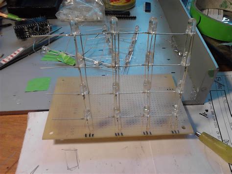 4 x 4 x 4 led cube with shift registers leds and multiplexing arduino forum