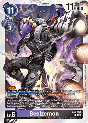 Beelzemon Digimoncard