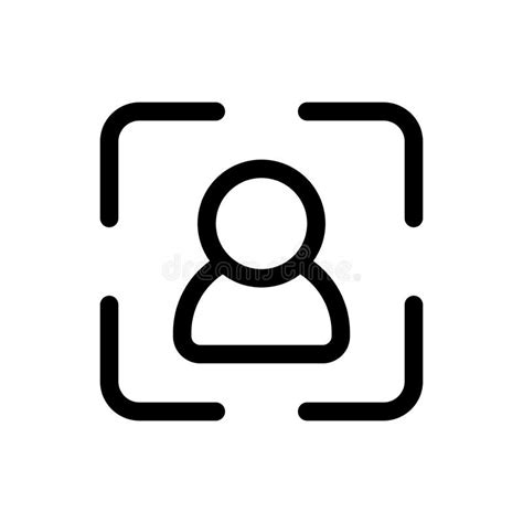 Face Vector Id Biometric Icon Facial Recognition For Apps And Websites