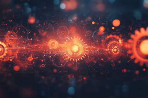 abstract technology gears design stock illustration illustration of