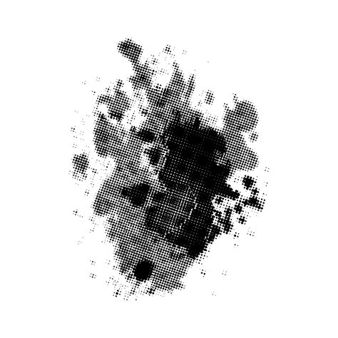 Abstract Futuristic Halftone Pattern Black And White Abstract Background Halftone Effect