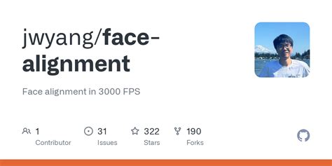 github jwyang face alignment face alignment in 3000 fps