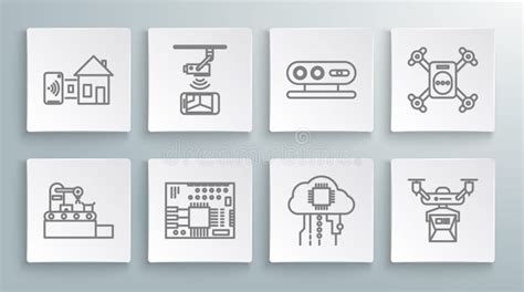 Set Line Factory Conveyor System Belt Printed Circuit Board Pcb Internet Of Things Drone