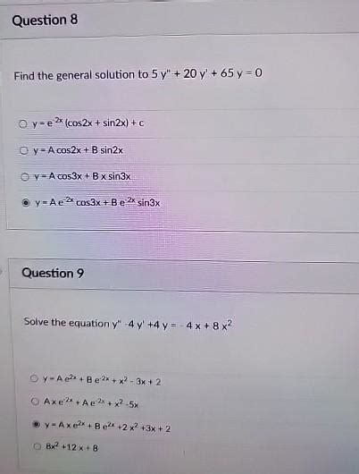 Solved Question 7solve The Differential Equation