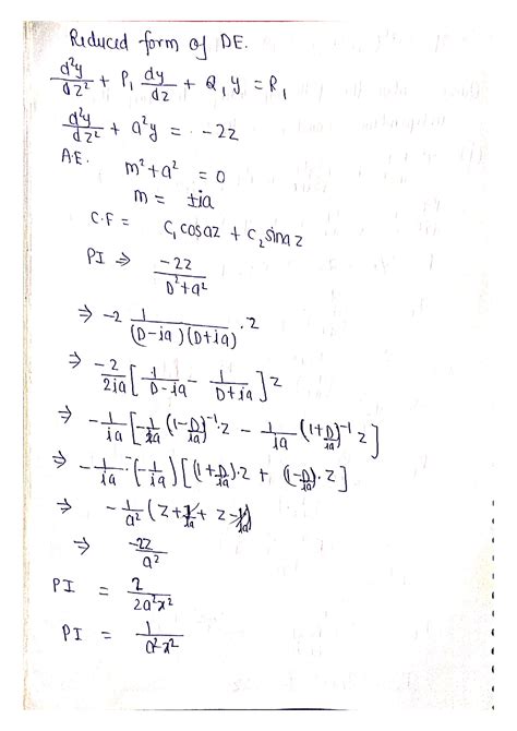 Solution Ordinary Differential Equation Practice Equations 4