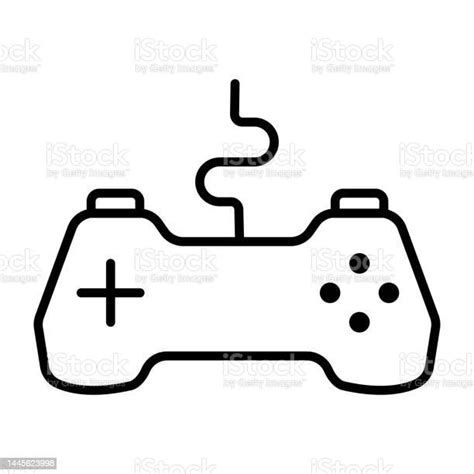 그래픽 디자인 로고 웹 사이트 소셜 미디어 모바일 앱 Ui에 대 한 조이스틱 게임 컨트롤러 아이콘 벡터 Brand Name Video Game에 대한 스톡 벡터 아트 및