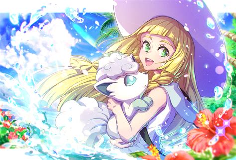 Lillie And Alolan Vulpix Pokemon And More Drawn By Noyaariho Danbooru