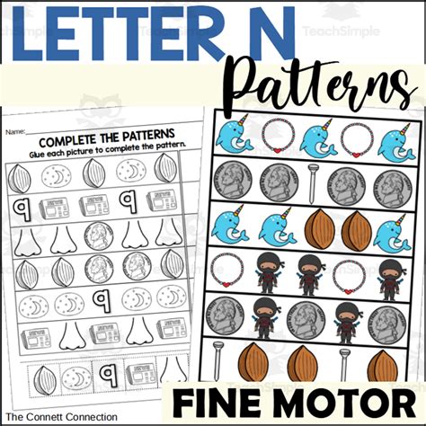 Letter N Patterns By Teach Simple