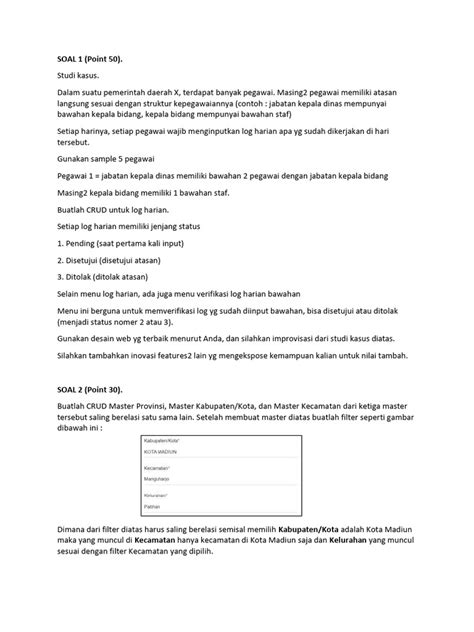 soal interview programmer pdf
