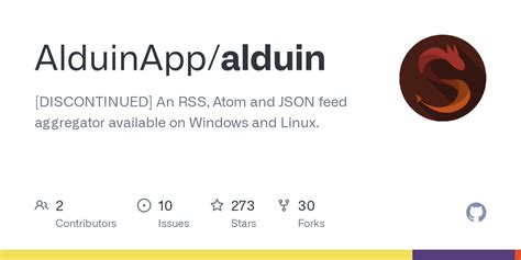 Github Alduinappalduin Discontinued An Rss Atom And Json Feed