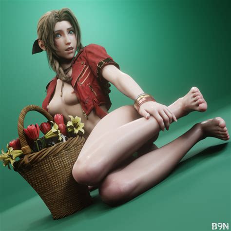 Rule 34 1girls 3d Aerith Gainsborough B9n Brown Hair Female Female