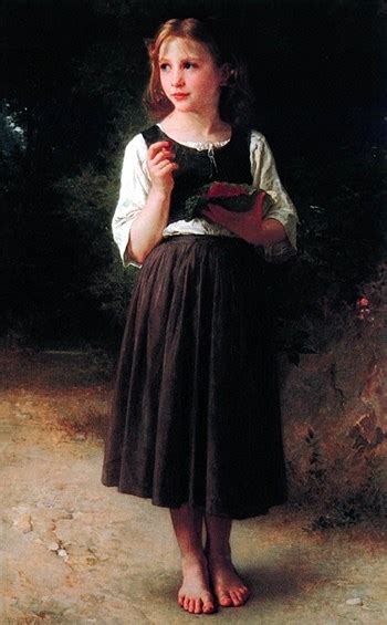 Raspberry Girl 1890 William Adolphe Bouguereau