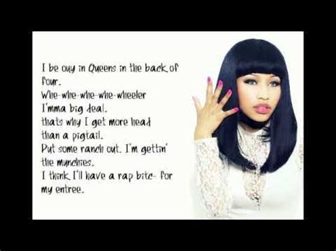 Nicki Minaj Itty Bitty Piggy Lyrics Video Youtube