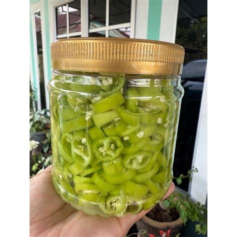 Lada Jeruk Krup Krap Fresh Cili Jeruk Sedap Masam Manis Lada Solok Hijau 500g Shopee Malaysia