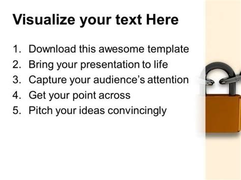 Pad Lock Security PowerPoint Templates And PowerPoint Themes 0512