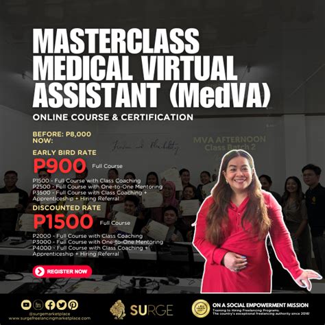 Masterclass Medical Virtual Assistant Mmedva Surge Freelancing Academy