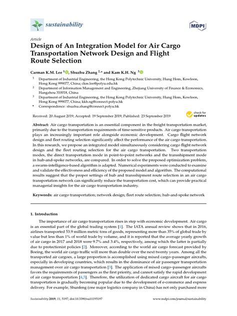 Designofanintegrationmodel Pdf Airline Hub Transport