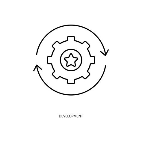 Development Concept Line Icon Simple Element Illustration Development